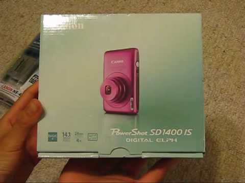 Canon PowerShot SD1400 IS Unboxing and First Looks