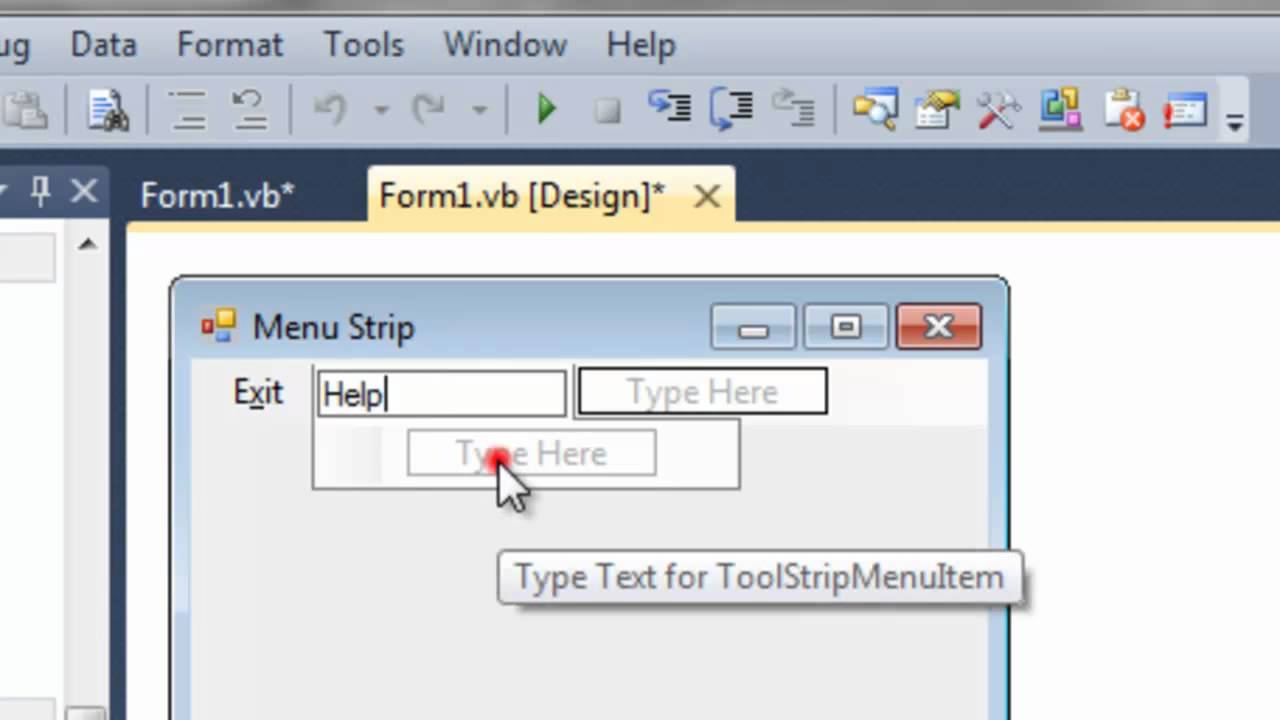 A Simple Menu Strip VB.NET Tutorial