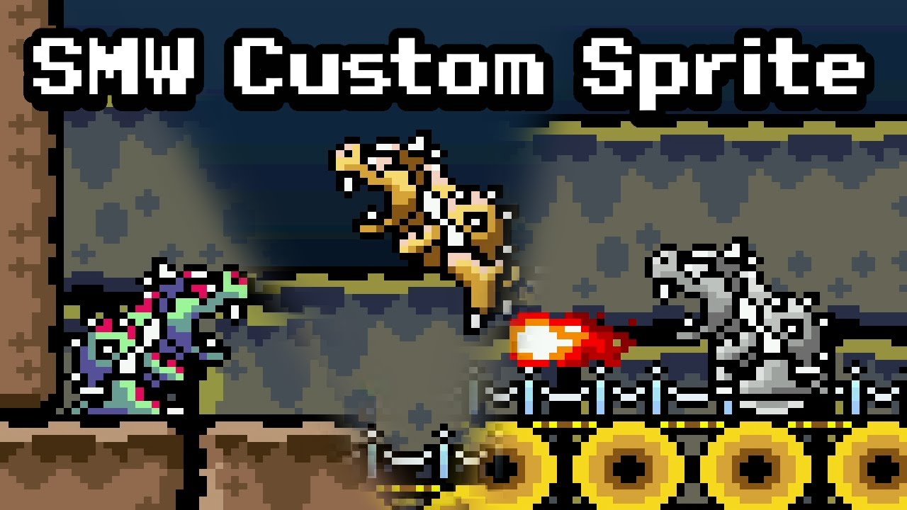 SMW Custom Sprite - Customizable Bowser Statues