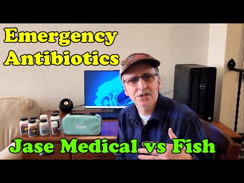 Emergency Antibiotic Kit by Jase Medical vs Fish Antibiotics. Prepare For Shortages.