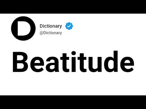 Beatitude Meaning In English