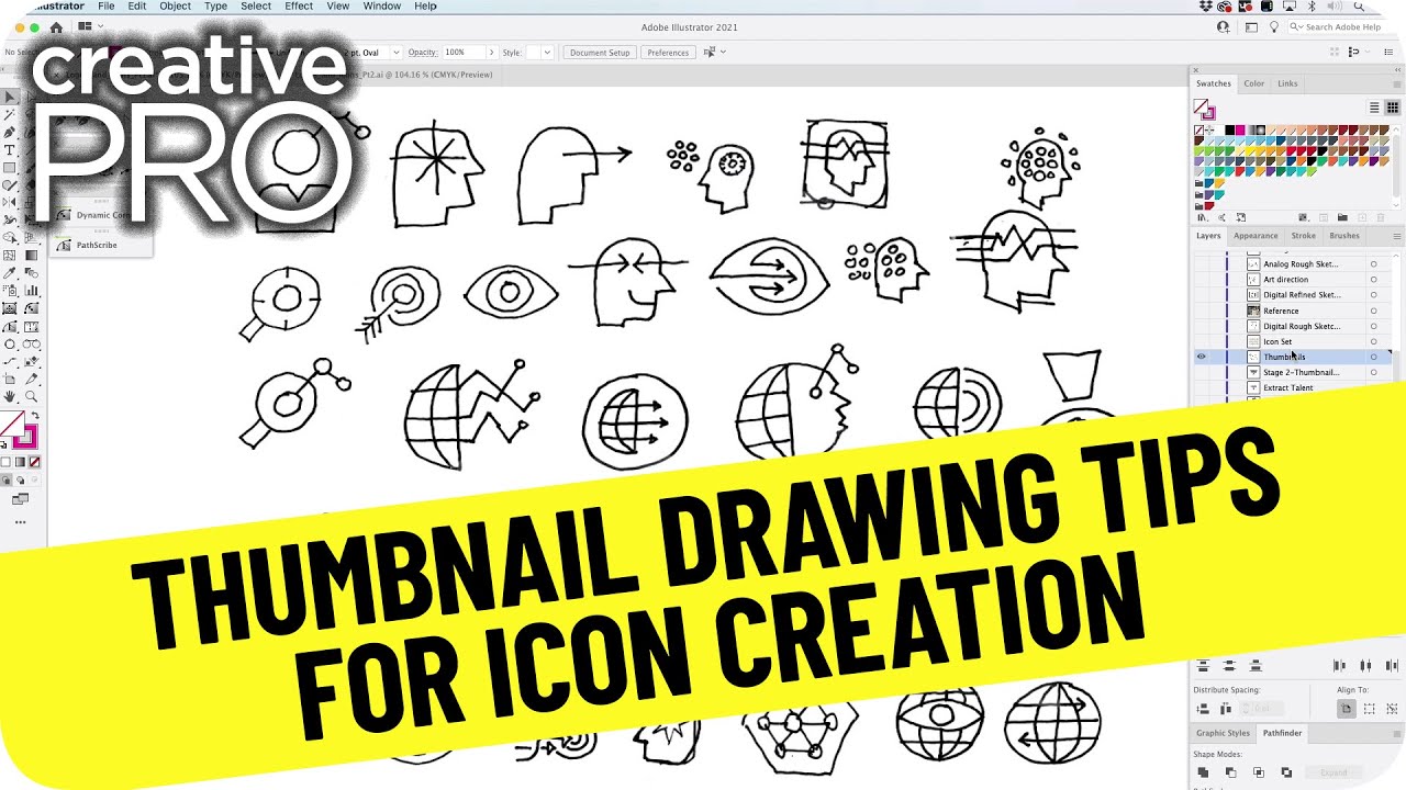 Illustrator How-To: Thumbnail Drawing Tips for Vector Icon Creation