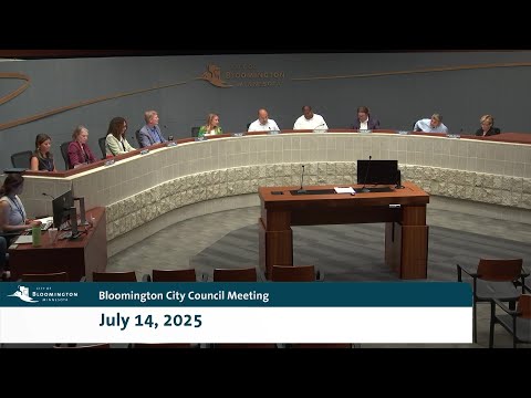 July 14, 2025 Bloomington City Council Meeting