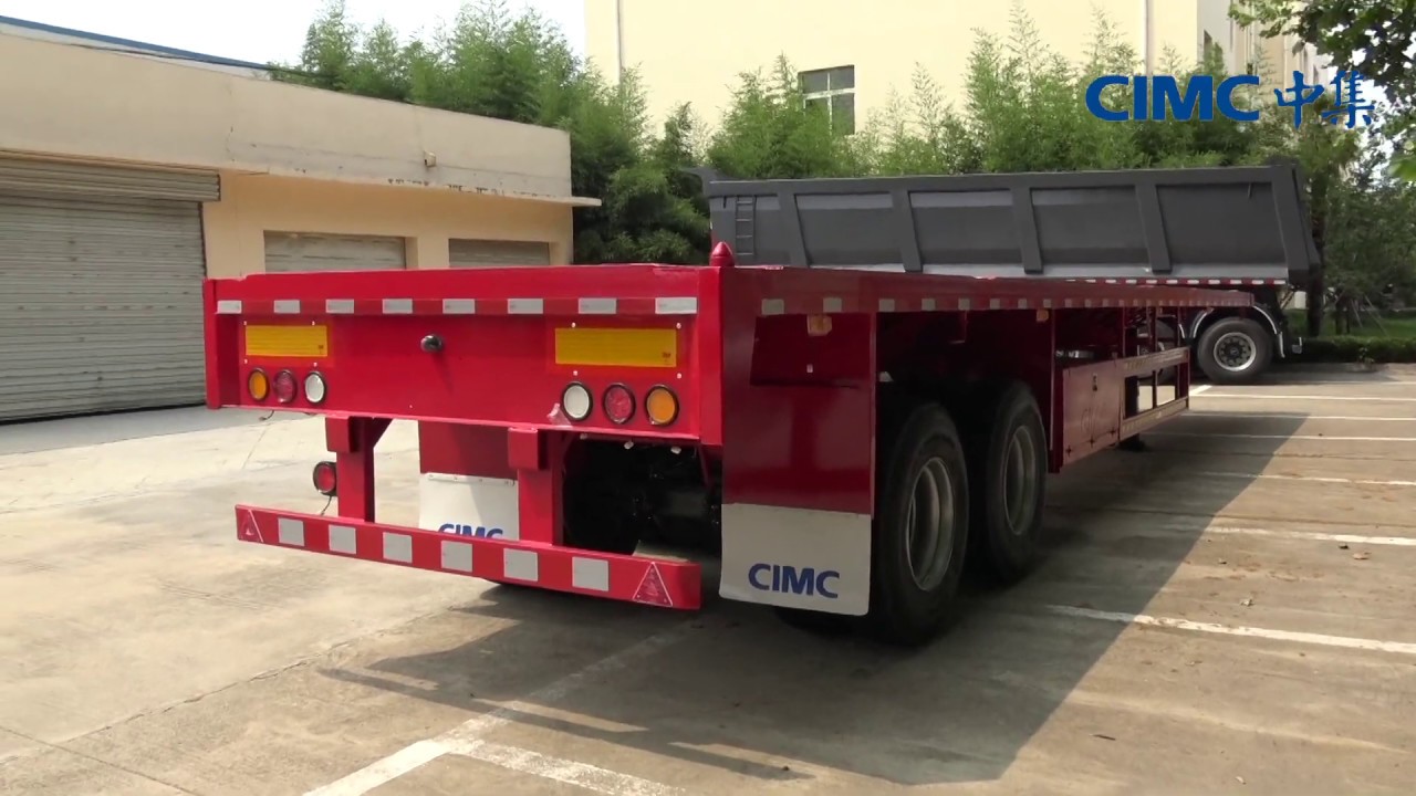 CIMC 3 axle 40ft flatbed semi trailers for sale
