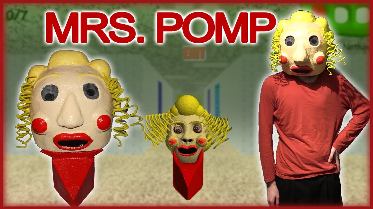 How to Make: Mrs. Pomp Cosplay Mask! (Baldi's Basics)