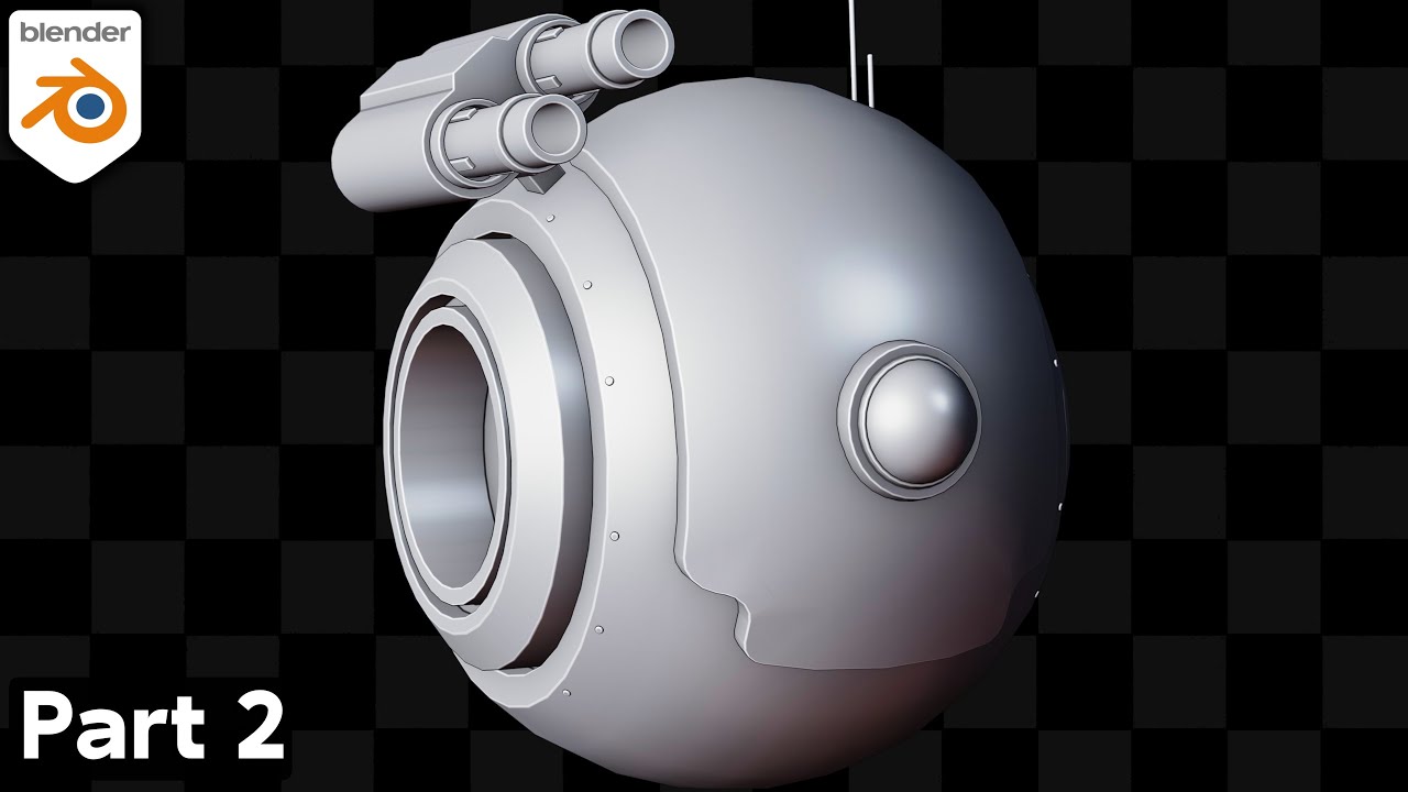 Sci-Fi Combat Robot - Part 2 (Blender Tutorial)