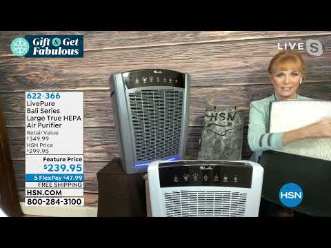 LivePure Bali Series Large Console True HEPA Air Purifier