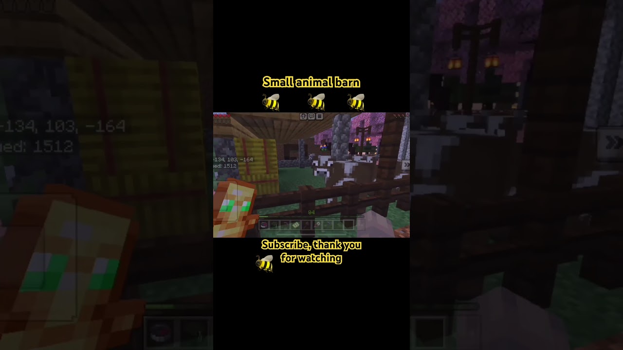 My Small animal barn for animals what is that donkey doing here, Minecraft survival.