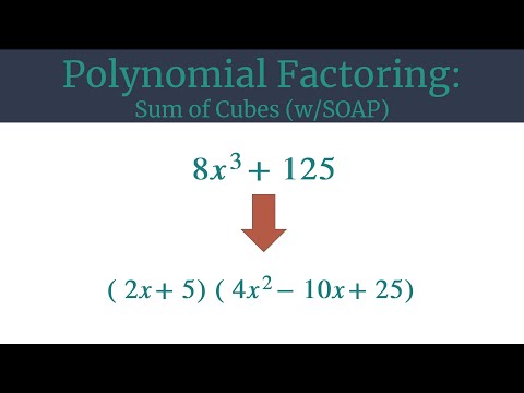 Factor 8x^3+125 with Sum of Cubes