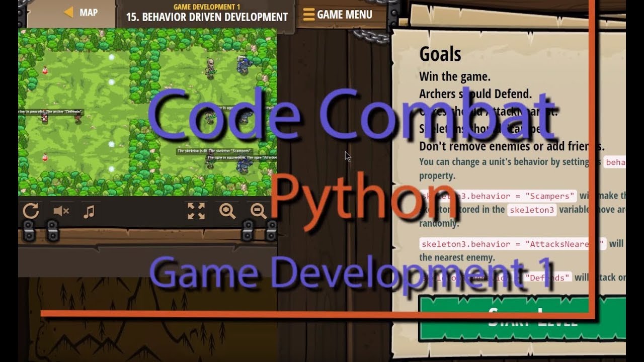 CodeCombat Behavior Driven Development  Level 15 Python Game Development Tutorial
