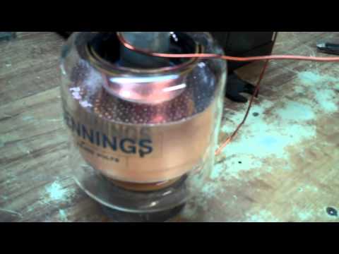 14000 volt spark gap with 250 Pf cap in parallel test