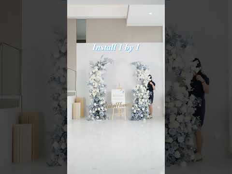 Emergency-proof your wedding day with this 3-min floral arch. Setup in 3mins by yourself!