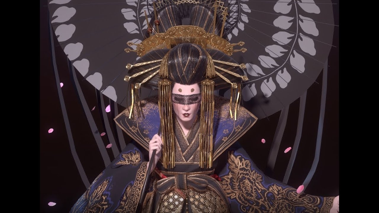 Geisha close up Turntable
