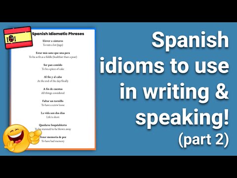 Grade 9 Spanish Idioms to use in your GCSE speaking & writing exams!