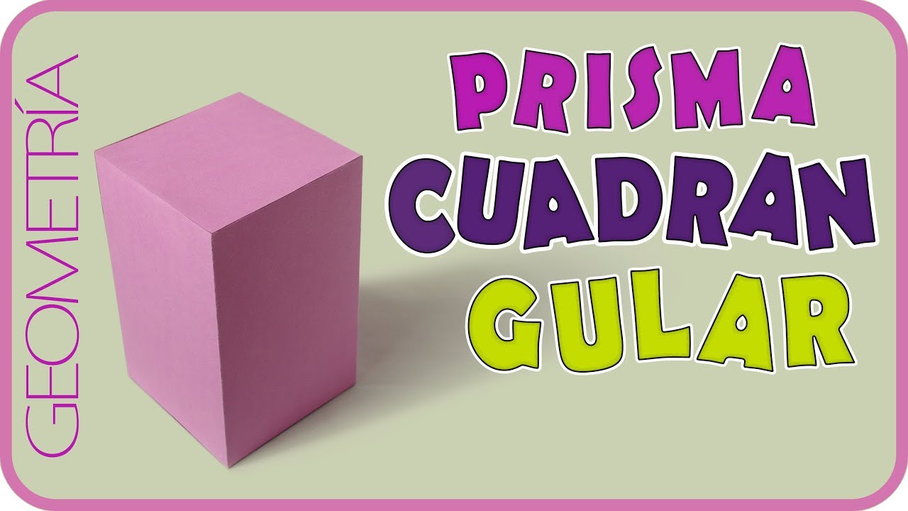 How to make a quadrangular prism, rectangular prism or parallelepiped / Square prism