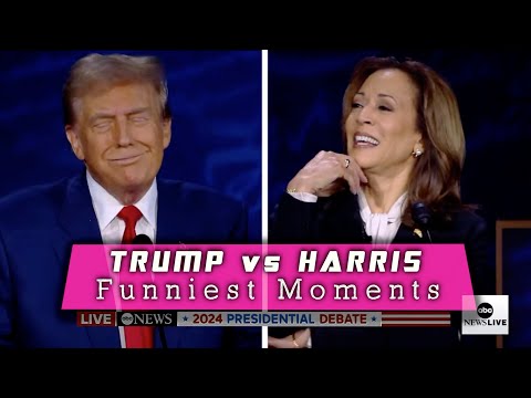 Trump vs Harris - FUNNIEST Moments from US Presidential Debate Highlights