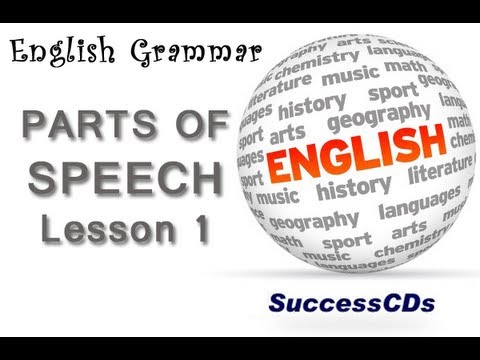 Parts of Speech - English Grammar Lesson Video Lecture - Self Help Learning