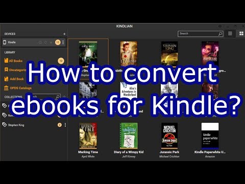 How to convert books to Kindle (MOBI) format