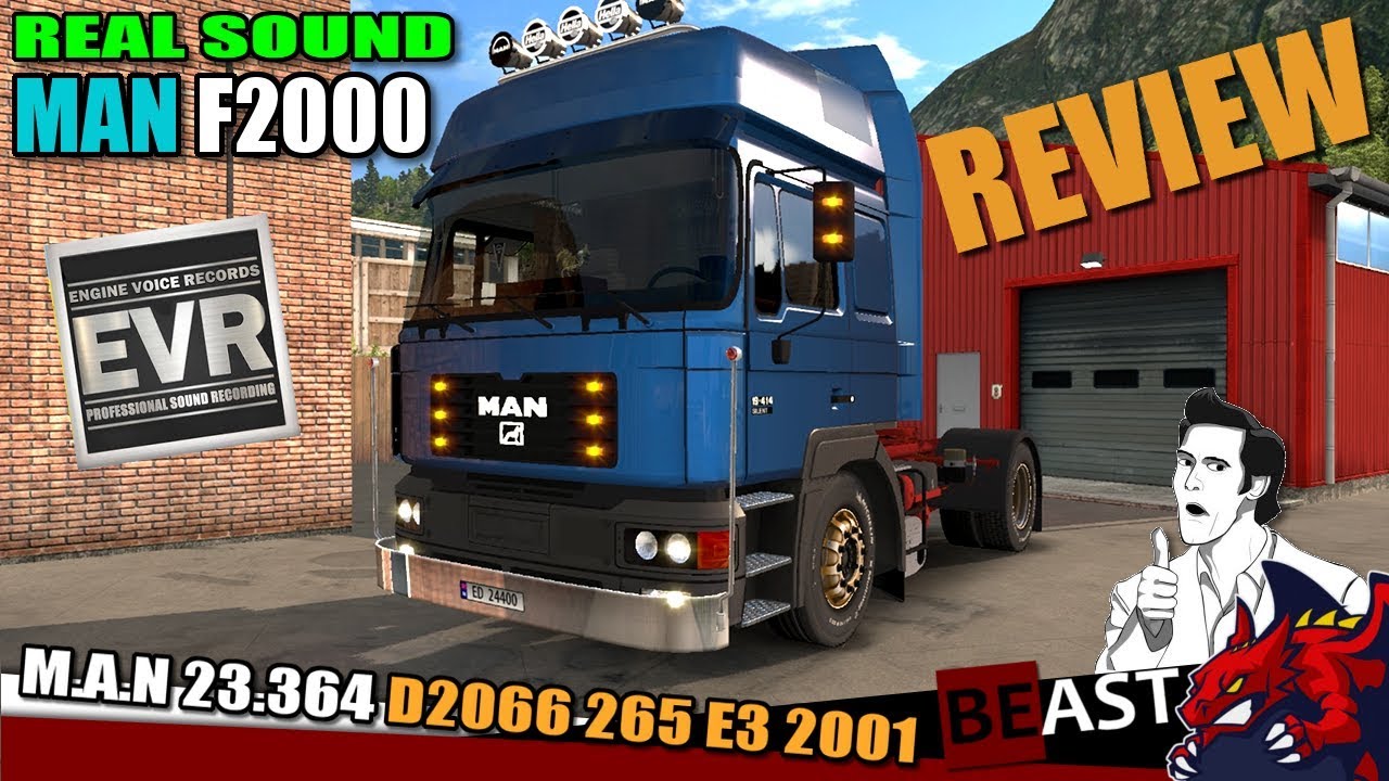 Real Engine Sound MAN F2000 (M.A.N 23.364 D2066 265 E3 2001) by Engine ...