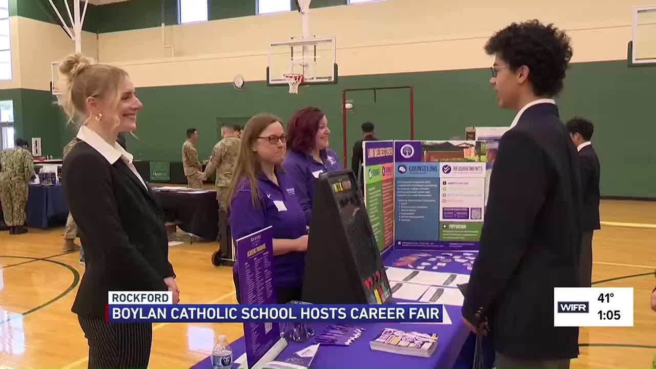 Students learn about future employment opportunities at Boylan’s career fair
