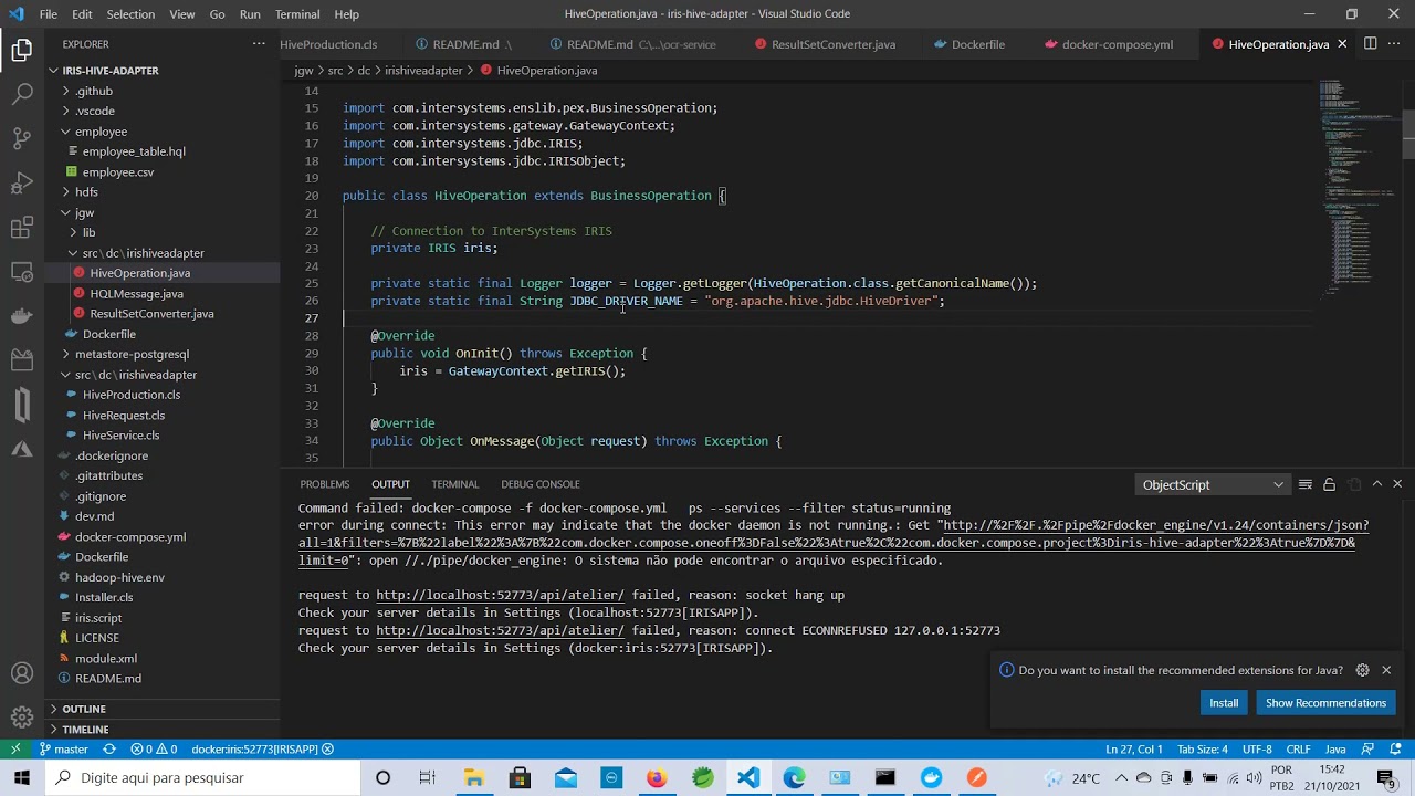 IRIS Big Data SQL Adapter
