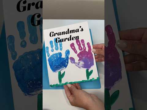 This is an adorable homemade gift idea for a mom or grandma! #craftymom #mothersday #craftideas