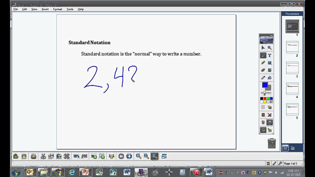 standard notation
