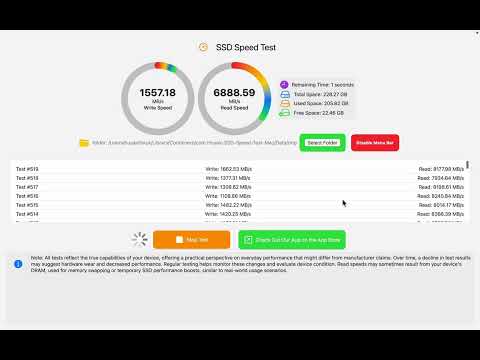macos ssd speed test