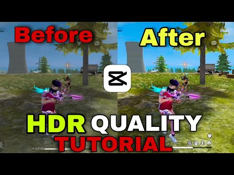 4k 60fps Tutorial free fire | How to add hdr effect in free fire video????⚙️ #freefire