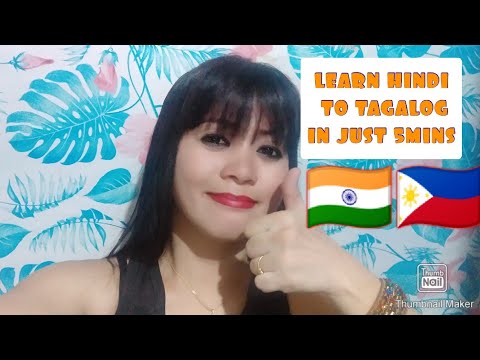 Hindi to tagalog/Tagalog to hindi tutorial
