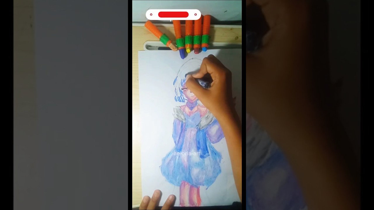 Menggambar Miyu Haruka ✨ Fashion Icon Anime Gemesin Banget! #drawing #gambarcerita#anime  #chibiart