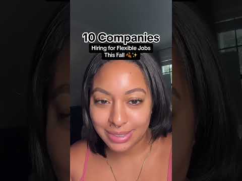 10 Companies hiring for flexible and work-from-home jobs in Fall of 2023 #jobs #jobsearch #jobseeker
