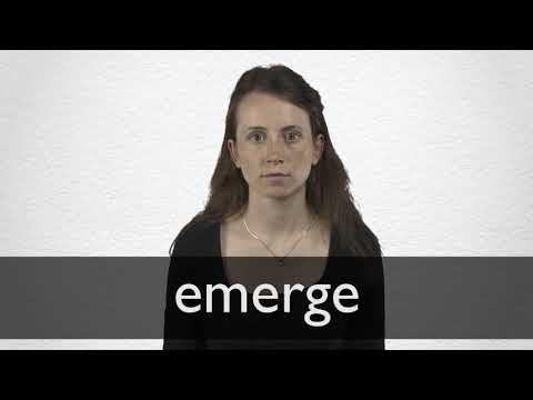 'EMERGE' 的 简体中文 Translation | 柯林斯 英语 - 汉语词典