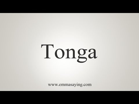 How To Say Tonga