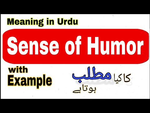 Sense of humor meaning in Hindi/Urdu|Sense of humor ka matlab Kya hota hai |what is the meaning SOH