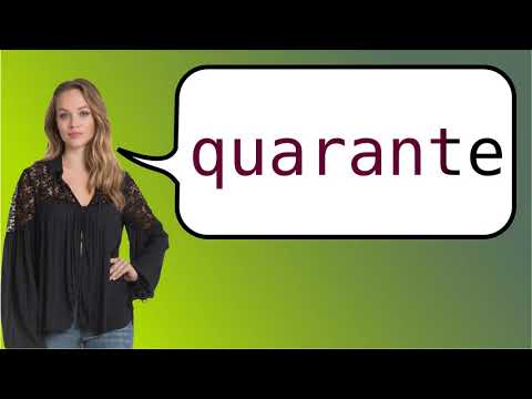 How to say 'forty' in French?