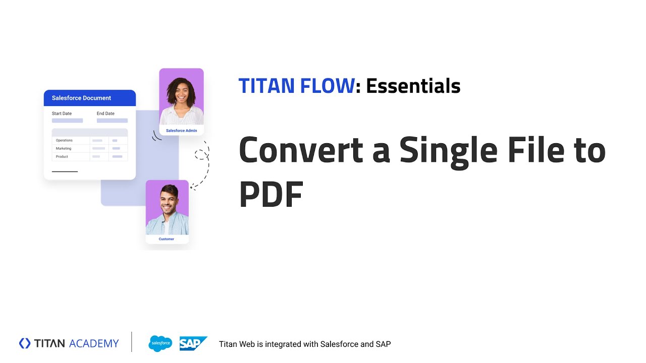 Titan Flow - Convert a Single File to PDF
