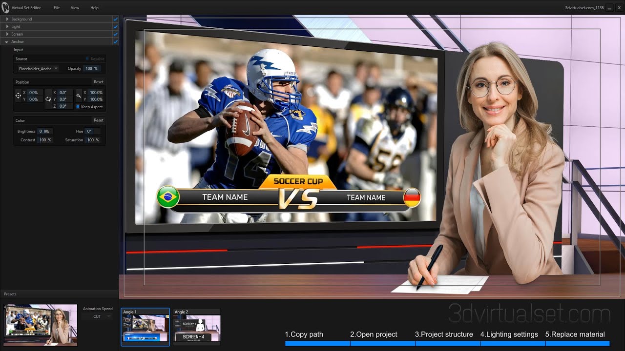 Video Tutorial - Using Virtual Studio 113B in NewTek TriCaster® (Virtual Set Editor)