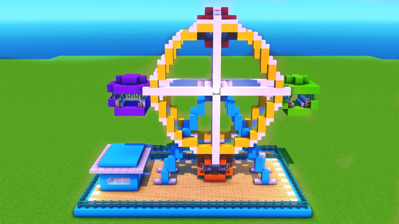 Minecraft Ferris Wheel Tutorial - How to build a Ferris Wheel in ...
