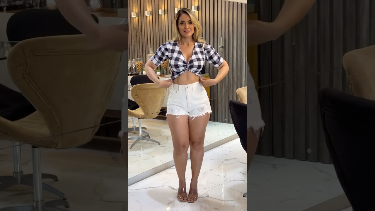 White Denim Short Look That’s Turning Heads This Summer! #fashion