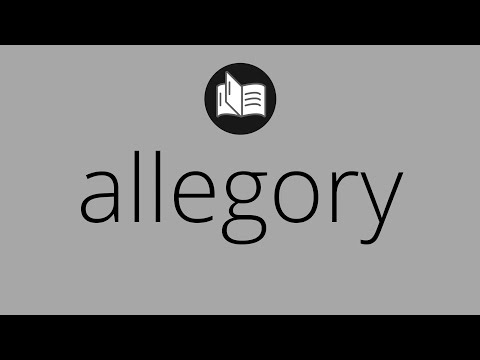 What ALLEGORY means • Meaning of ALLEGORY • allegory MEANING • allegory DEFINITION