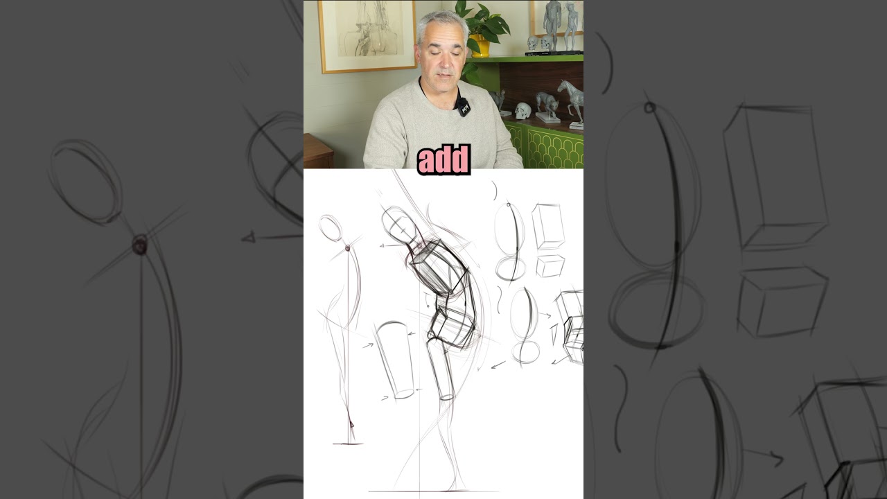 Anatomy tip for simplifying Legs #anatomy #art #drawing