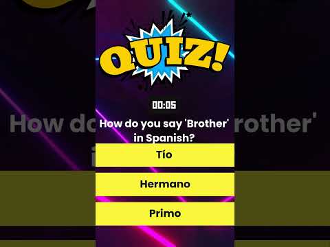 How do you say 'Brother' in Spanish? #quickspanishlessons #spanishlanguage #spanishforbeginners