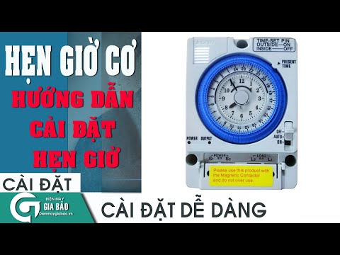 Hướng dẫn cài đặt thời gian hẹn giờ trên công tắc hẹn giờ cơ TB-388 TB35-N