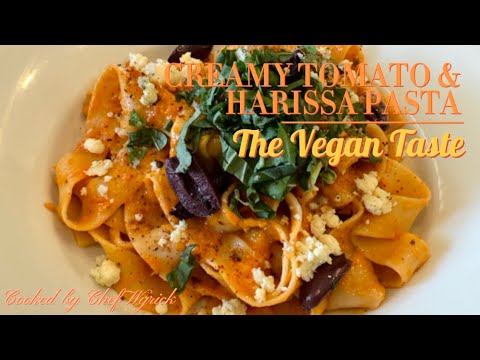 Easy Vegan Creamy Tomato & Harissa Pasta