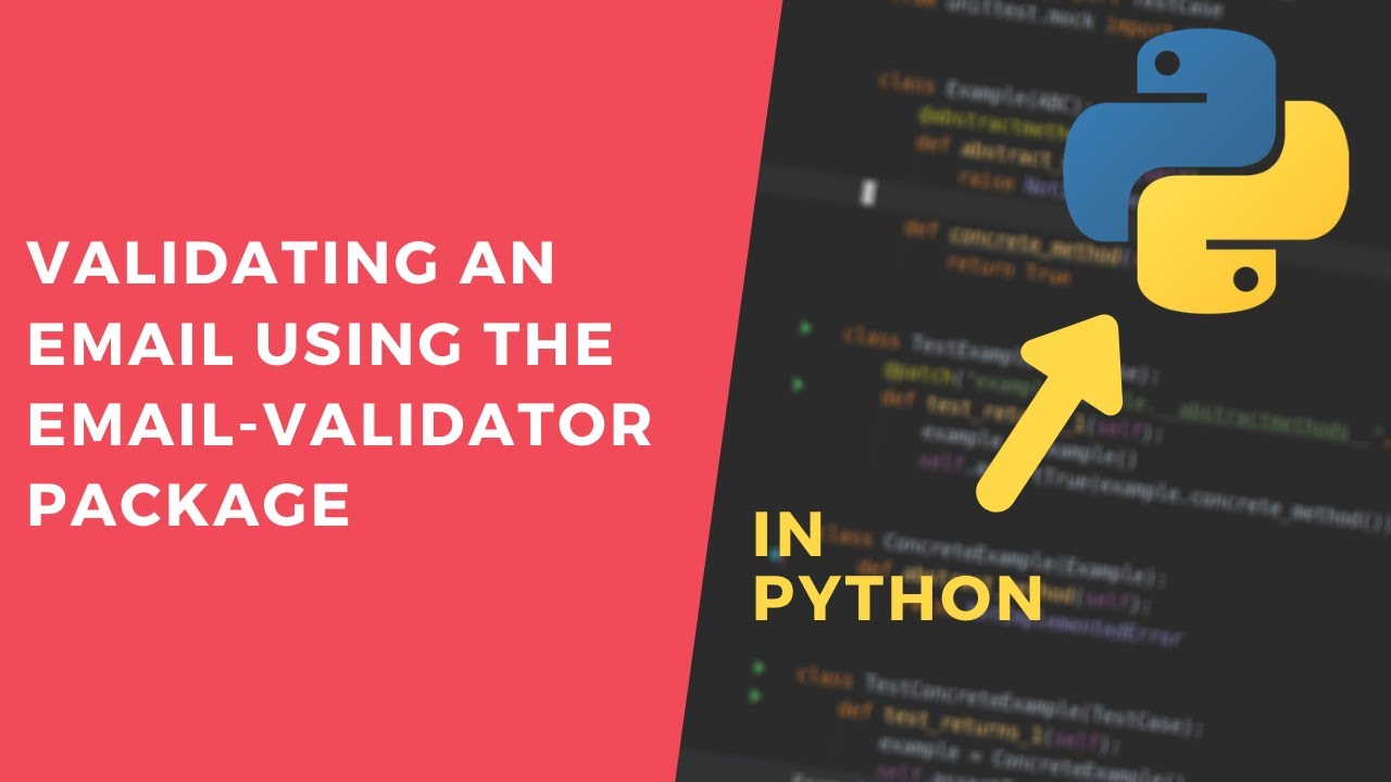 Validate an Email in Python with the email-validator Package - 1 Minute Tutorial #shorts