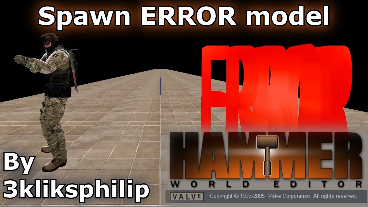 CS GO SDK tutorial - Terrorist appearing as error in Hammer - fix