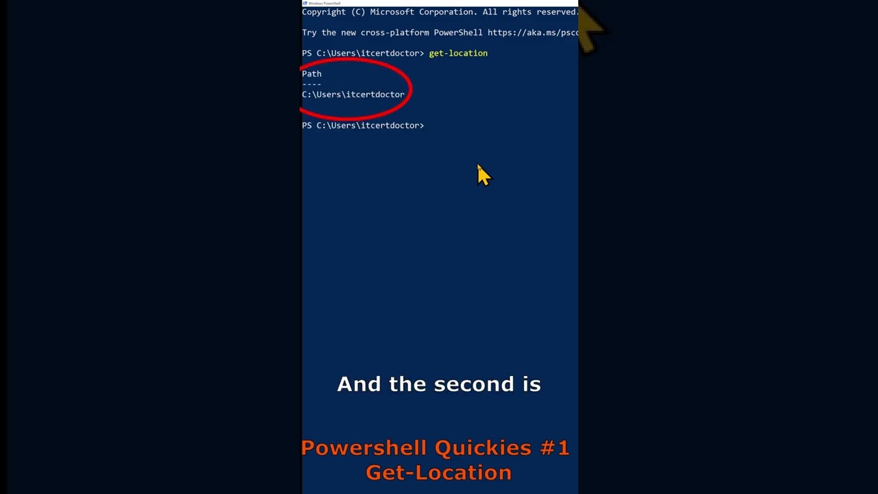 Powershell Quickes #1 - How to use Get-Location?