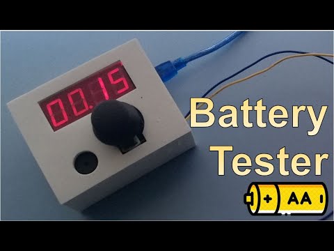 How to build a battery tester with voltage display