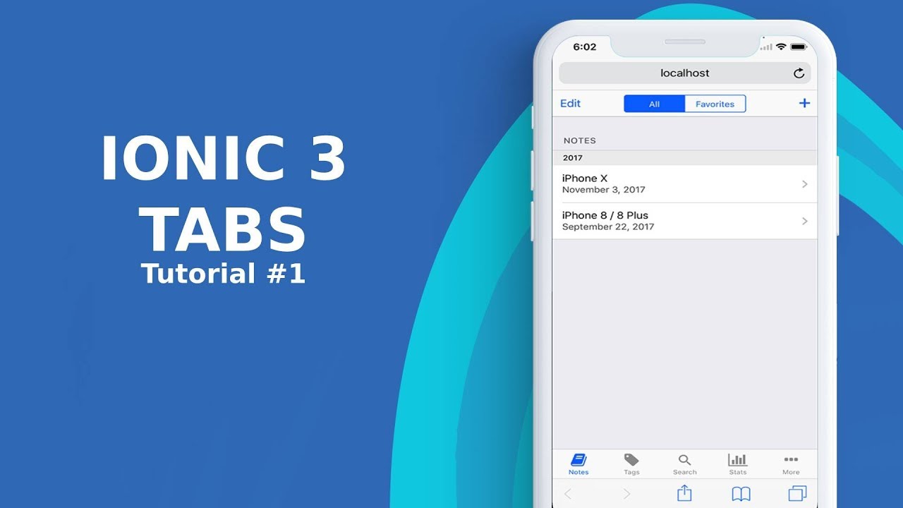 Ionic 3 tabs tutorial 1